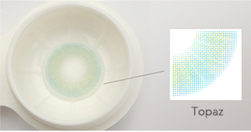 זוג עדשות צבע Topaz שנתיות